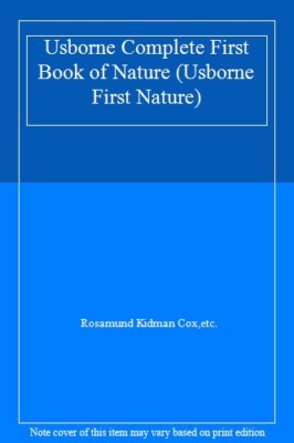 Usborne Complete First Book of Nature (Usborne First Nature) By ...