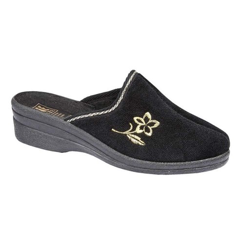 Ladies Spanish Slippers Women Faux Suede Warm Comfort Fur Clog Mules ...