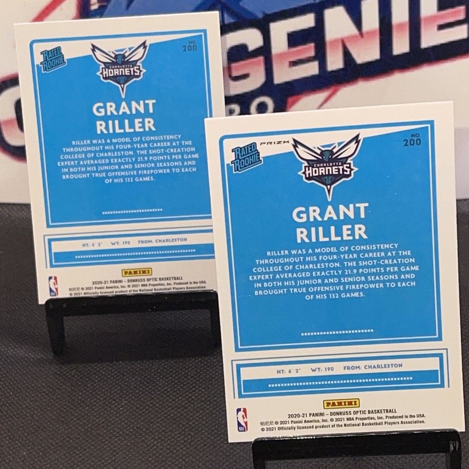 2021 DONRUSS OPTIC BASKETBALL GRANT RILLER PINK HYPER PRIZM RATED ...