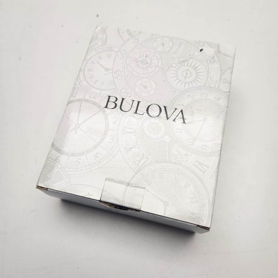 Bulova Hampton Wood Brown Cherry Stain Analog Tabletop Clock B5401 | eBay