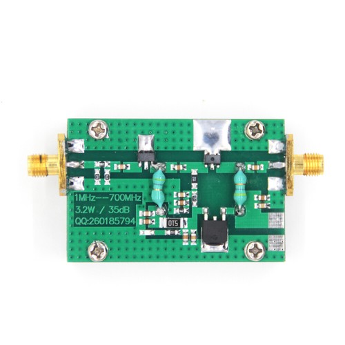 35db 1MHz-700MHZ RF Power Amplifier 3.2W HF VHF UHF FM Transmitter +15V ...