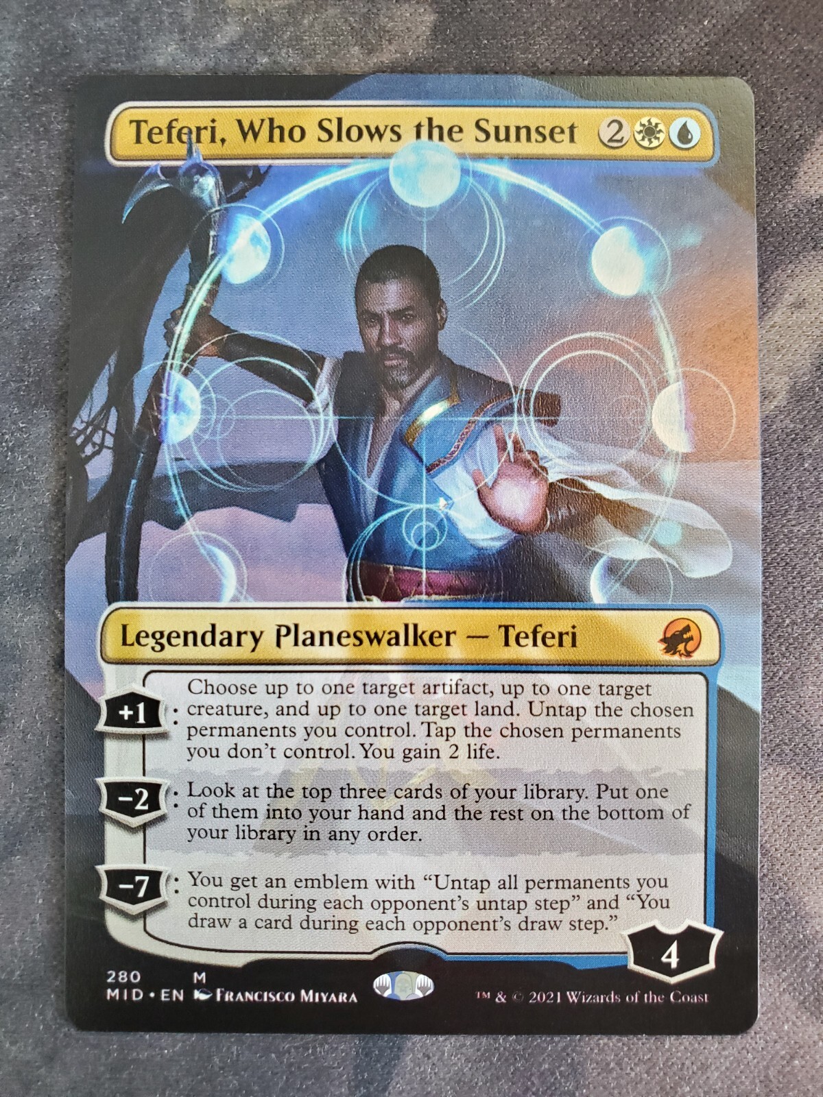 Teferi, Who Slows the Sunset (MID Borderless) | eBay