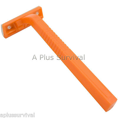 20 Pack of Plastic Shaving Razors Orange Emergency Survival Kits | eBay
