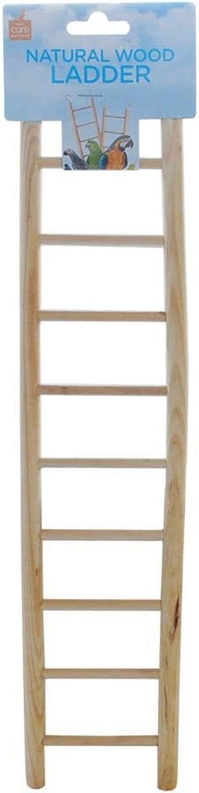 Natural Wood Ladder 9 Step, 39Cm - Natural Wood Perch Ladder ...