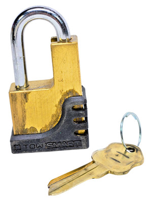 Tow Smart Premium Coupler Lock with 2 Keys, Brass, 732 | eBay