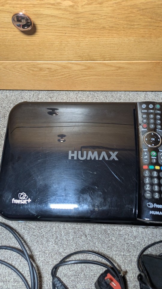 Humax HDR 1000s Freesat+ Box 500hg Hardrive Black With Remote | eBay UK