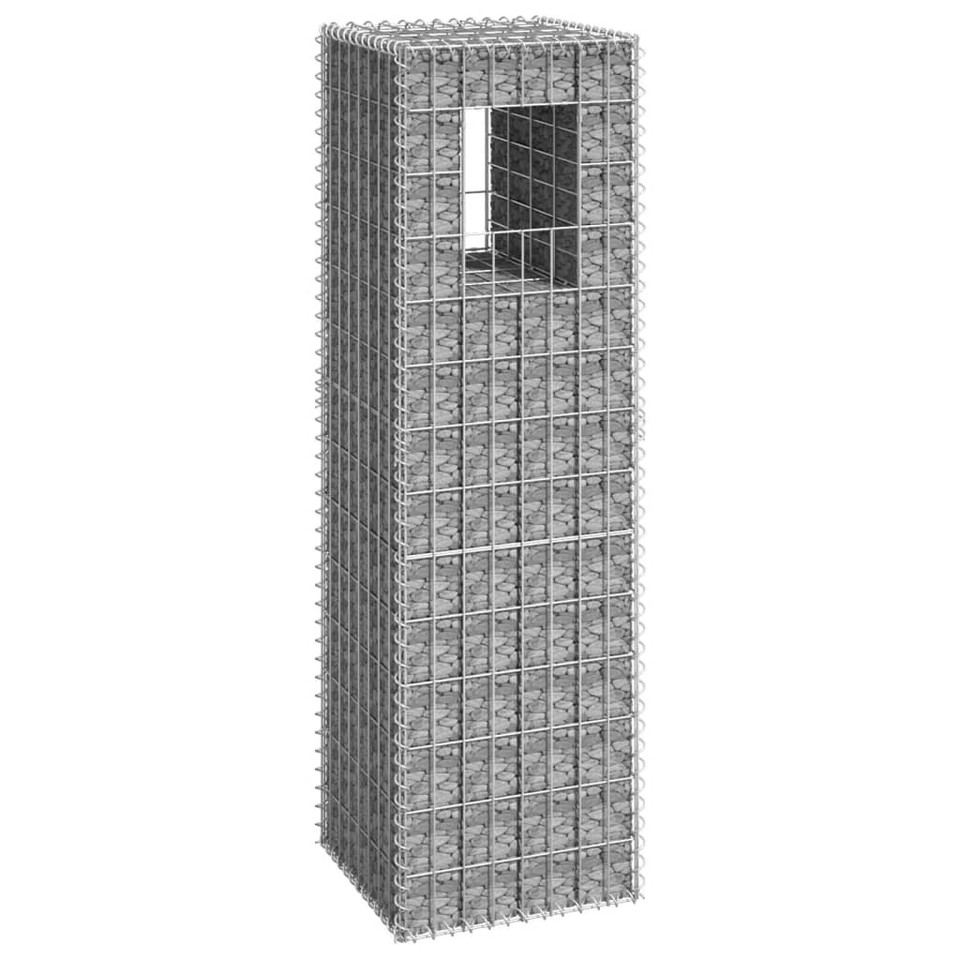 Gabion Basket Gabion Wall Patio Gabion Basket Post Rock-stone Wall Iron ...