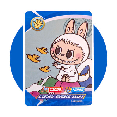 Labubu Game Collection Trading Card (KK03): White Monster on Mountain ...