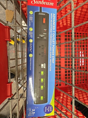 Sunbeam Advanced 7 Outlet Power Strip with Surge Protector BRAND NEW ...