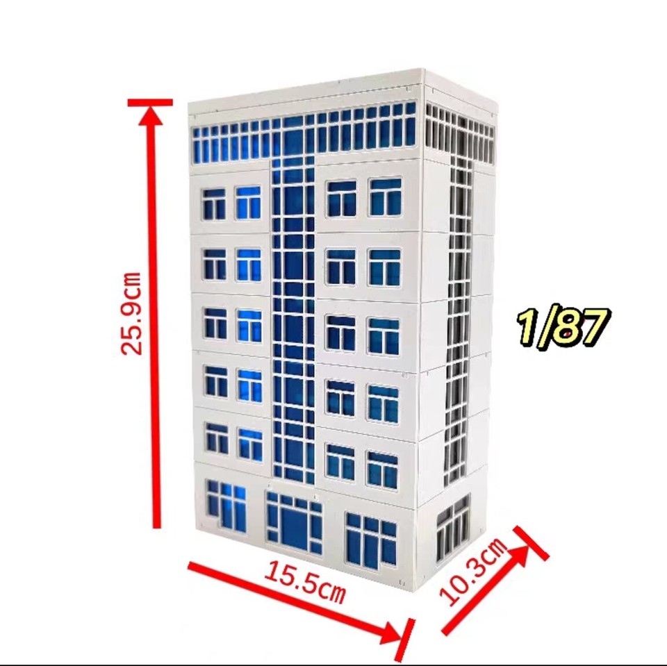 1:150-64 Diorama Architectural Model City Office Building Skyscraper ...