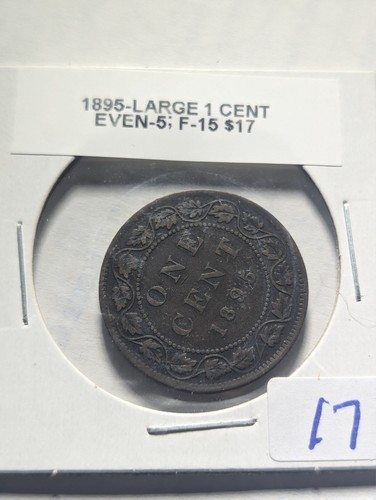 Canada 1895 Large cent Canadian ONE PENNY; F-15; IMO | eBay