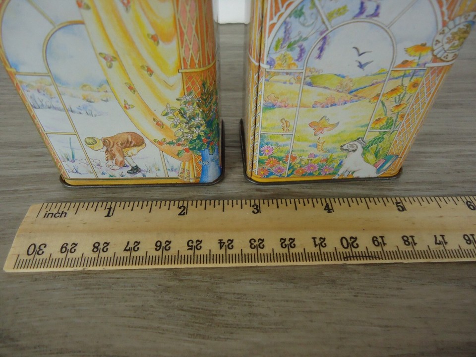 Tea Tin Set of 2 Hankow Batchelor Tea Co. Mini House Decor Children ...