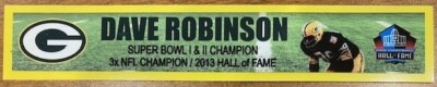 DAVE ROBINSON GREEN BAY PACKERS FULL COLOR NAME PLATE | eBay