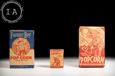 Three Vintage Popcorn Boxes | eBay