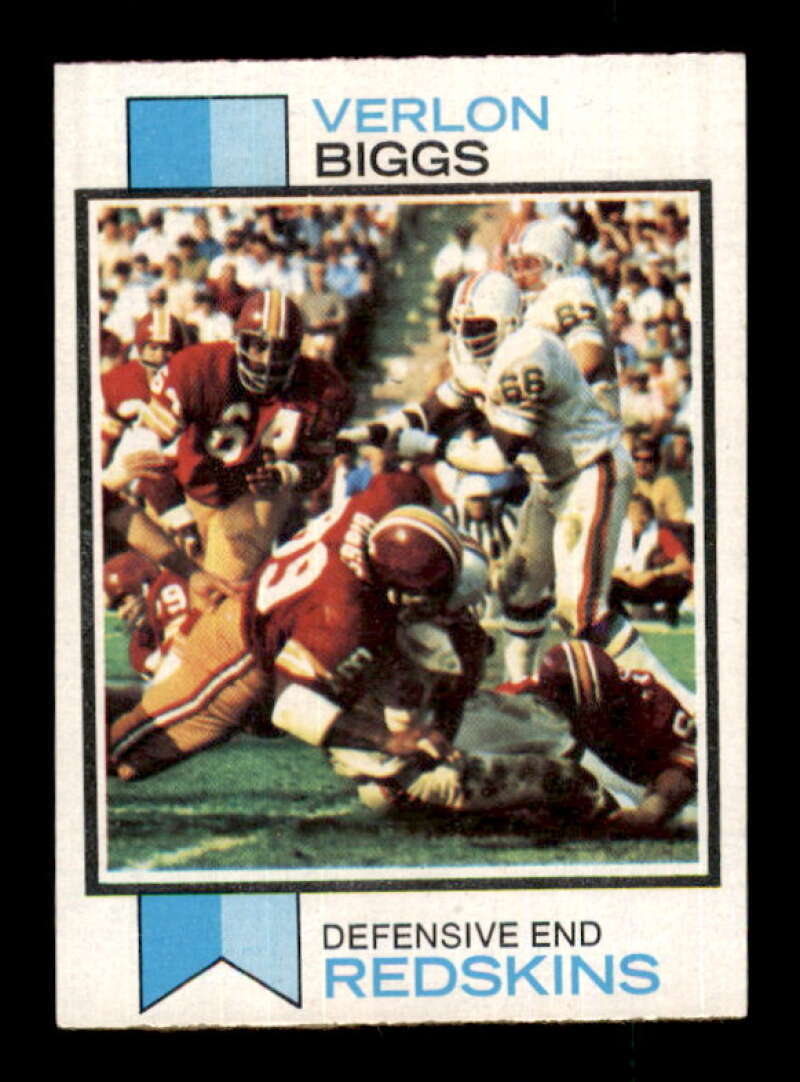 1973 Topps #371 Verlon Biggs EXMT/NM Redskins 239174 | eBay