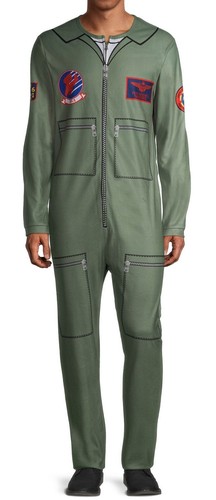 Top Gun Halloween Costume Union Suit One Piece Pajama Maverick Fighter ...