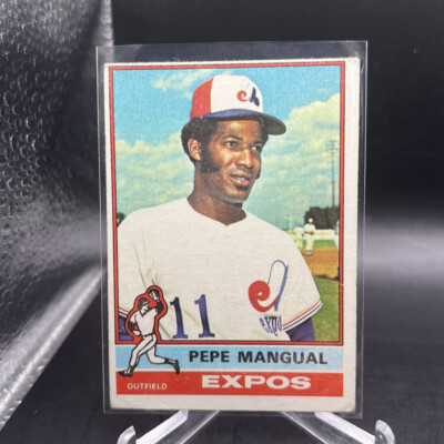 1976 Topps #164 Pepe Mangual Montreal Expos VG (B) | eBay