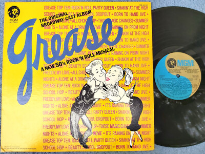 Grease The Original Broadway Cast Album - MGM (1972) LP 1SE-34-OC | eBay