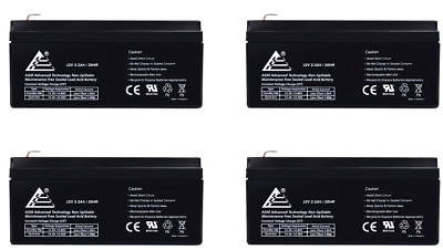 ExpertBattery 12V 3.3Ah SLA Replacement Battery for WP3.3-12 (4 Pack ...