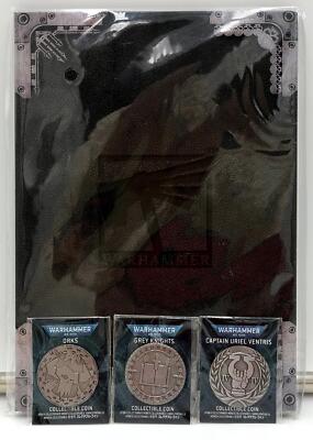 Warhammer 40K Collectible Coins Orks, Grey Knights, Ventris, Coin Book ...