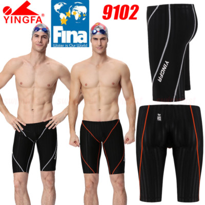 YINGFA MEN'S 9102 COMPETITION RACING JAMMER SWIMMING TRUNKS ALL Sz FINA ...