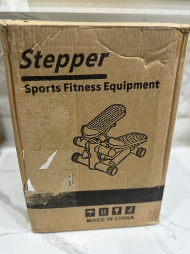 Compact Mini Stepper Exercise Machine w/ LCD Monitor & Resistance Bands ...