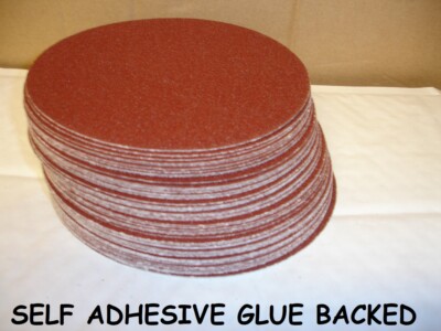 150mm Self Adhesive Sanding Disc Glue 40 60 80 120 180 240 320 400 800 ...