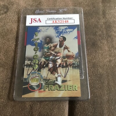 Autographed 1995 Signature Rookies Walt Frazier. . JSA STICKER & CERT ...