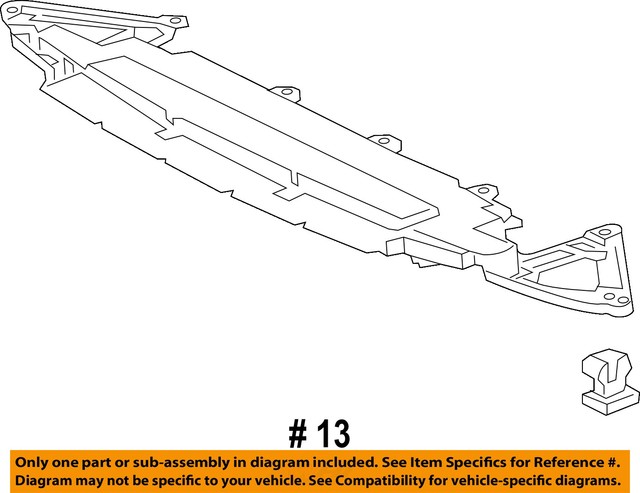 2018 2019 TOYOTA CAMRY LOWER PANEL COVER UNDERE BUMPER SHIELD OEM 52618 ...