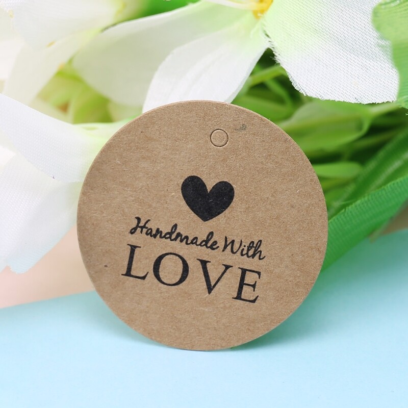 Thank You Label 100pcs Wedding Favor Labe Cards Craft Gift Tags Labels ...