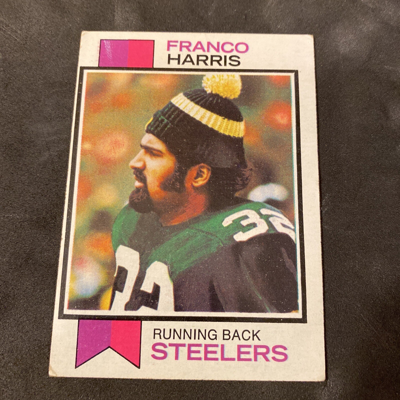 1973 TOPPS FOOTBALL #89 FRANCO HARRIS Rookie Card Pittsburgh Steelers ...