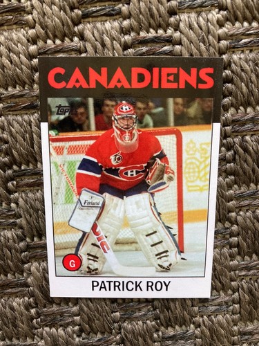 Patrick Roy 1986 Custom Rookie Card Canadiens HOF | eBay