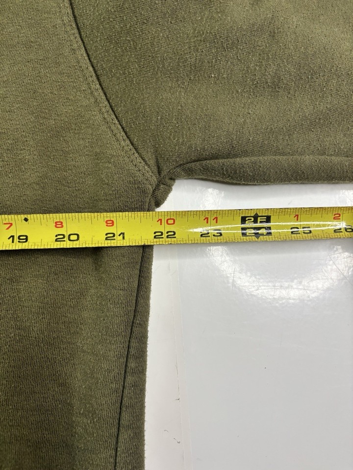 Jhung Yuro Hoodie Olive Green Red Chenille Logo Small Streetwear Rare ...