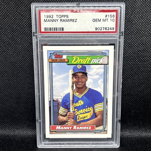 1992 Topps Baseball #156 Manny Ramirez PSA 10 Graded rookie card Red ...