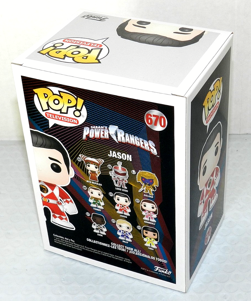 FUNKO POP RED RANGER POWER RANGERS SIGNED By AUSTIN ST JOHN SWAU CASED ...