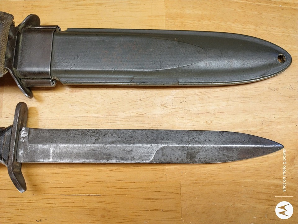 Early WWll M3 Imperial Fighting Knife With Scabbard | eBay
