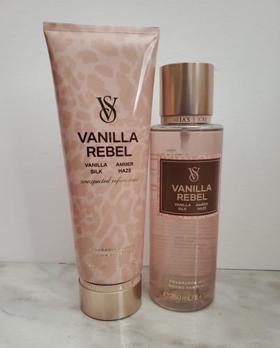 Victoria's Secret Vanilla Rebel Fragrance Mist Body Spray & Cream 2x ...