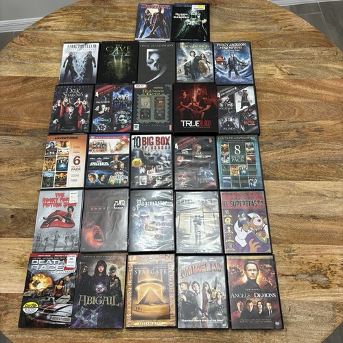 56 DVDs Lot Horror Movies Sci-Fi Fantasy Thriller Box Sets Mixed ...