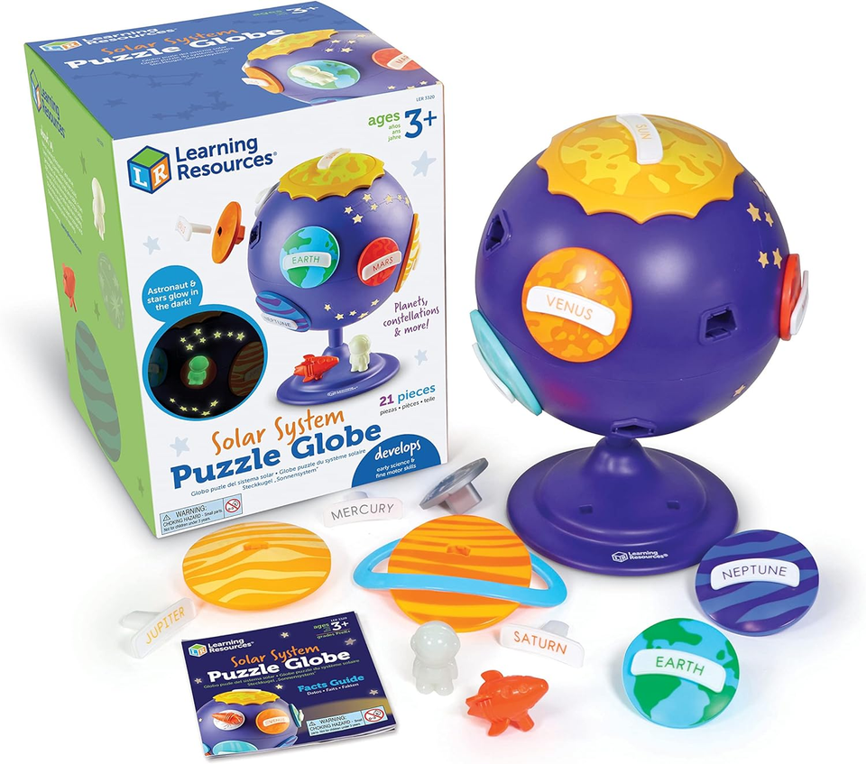 Learning Resources Solar System Puzzle Globe, STEM Toys for Kids, Space ...