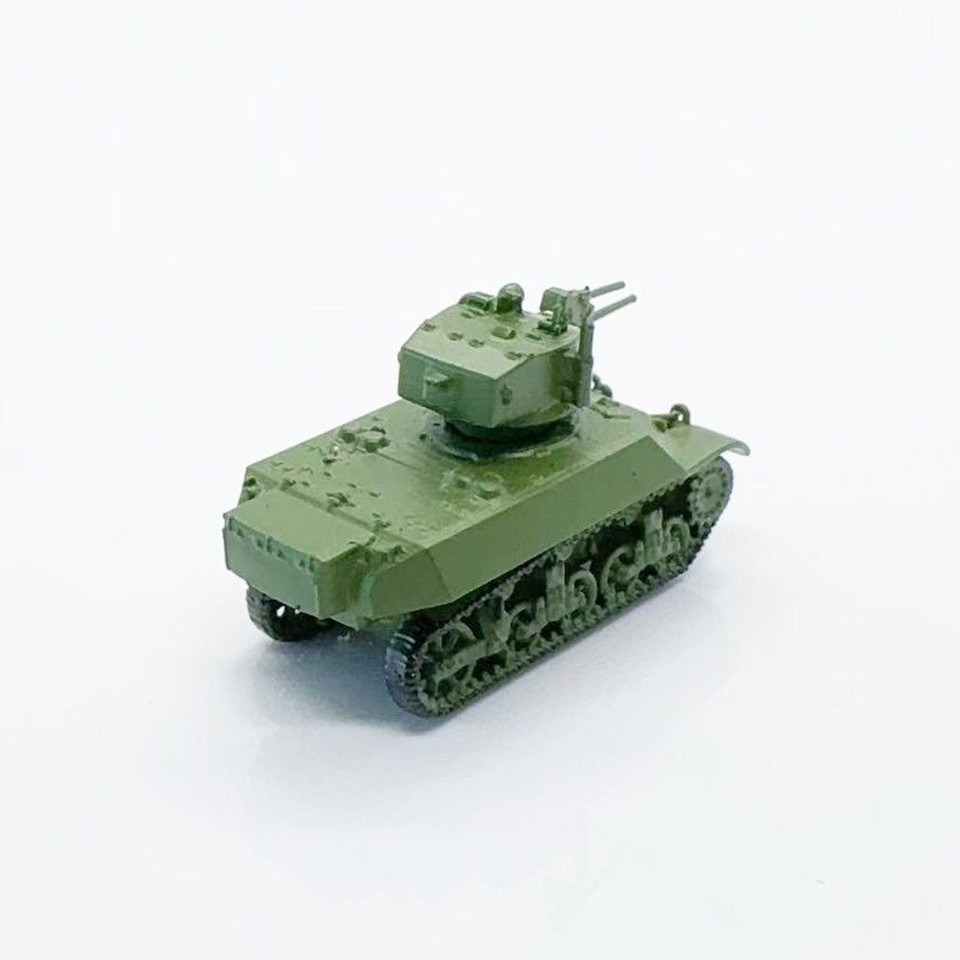 Finished Painted Military Model Kit US M3A3 Stuart Light Tank | eBay