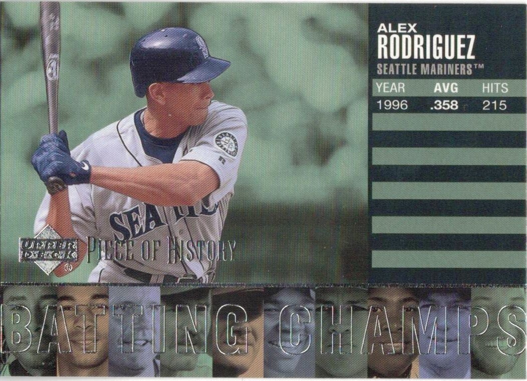 Alex Rodriguez 2002 UD Piece Of History Batting Champs | eBay