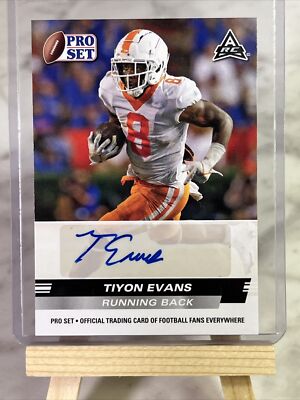 Tiyon Evans |🔥Rookie Autograph🔥| 2022 Pro Set Football | eBay