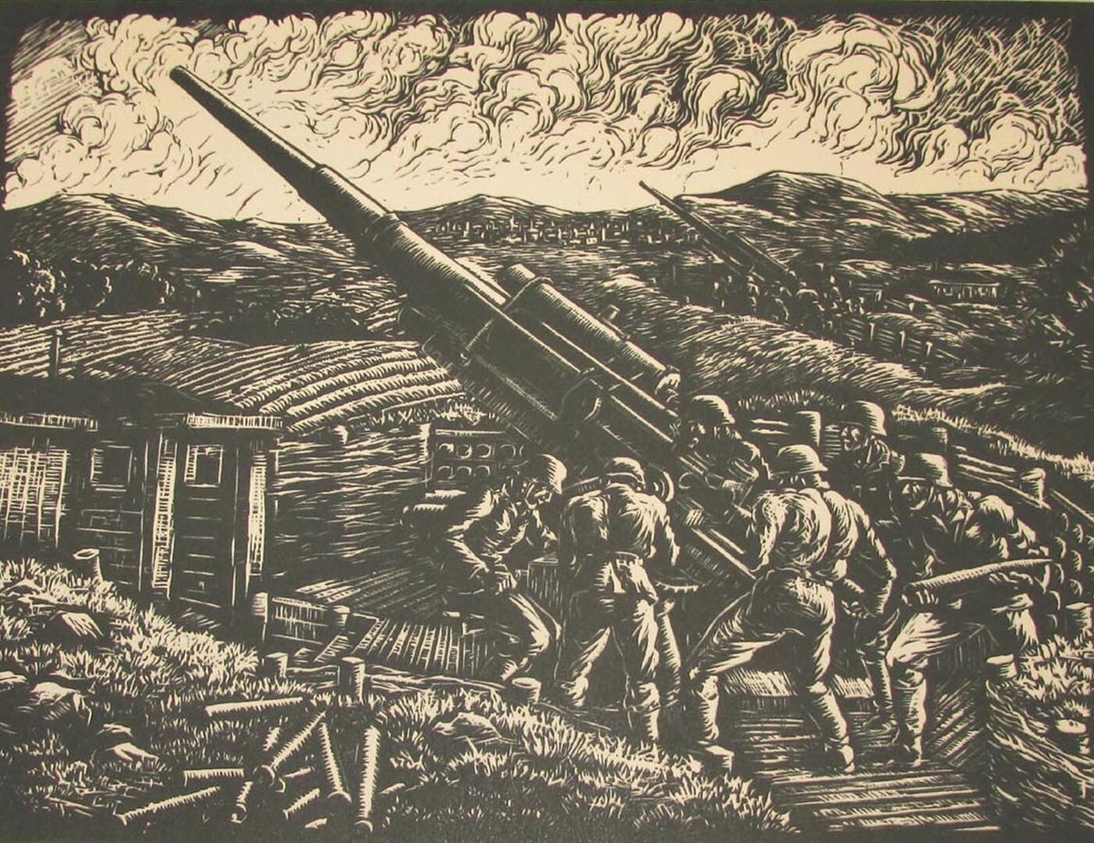 Ww2 Howitzer Drawing