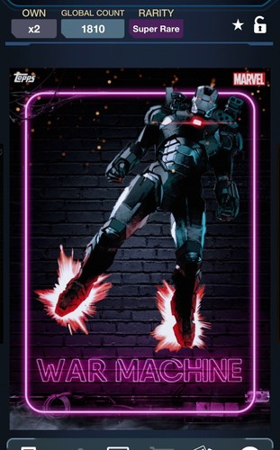 Topps Marvel Collect Digital 2022 Street Collection Pink Neon WAR ...