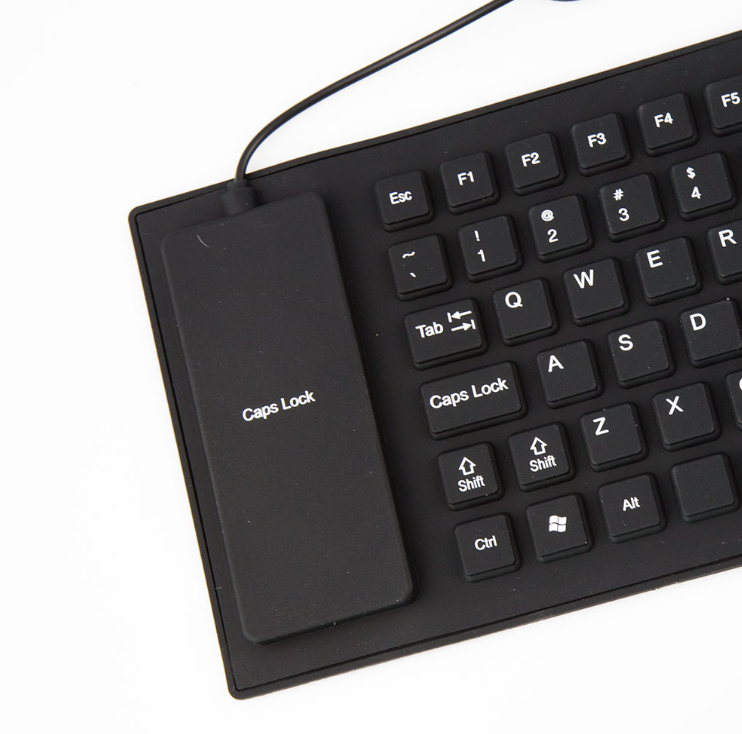 Foldable Portable Roll-Up USB 2.0 Keyboard Reliable Flexible Silicone ...