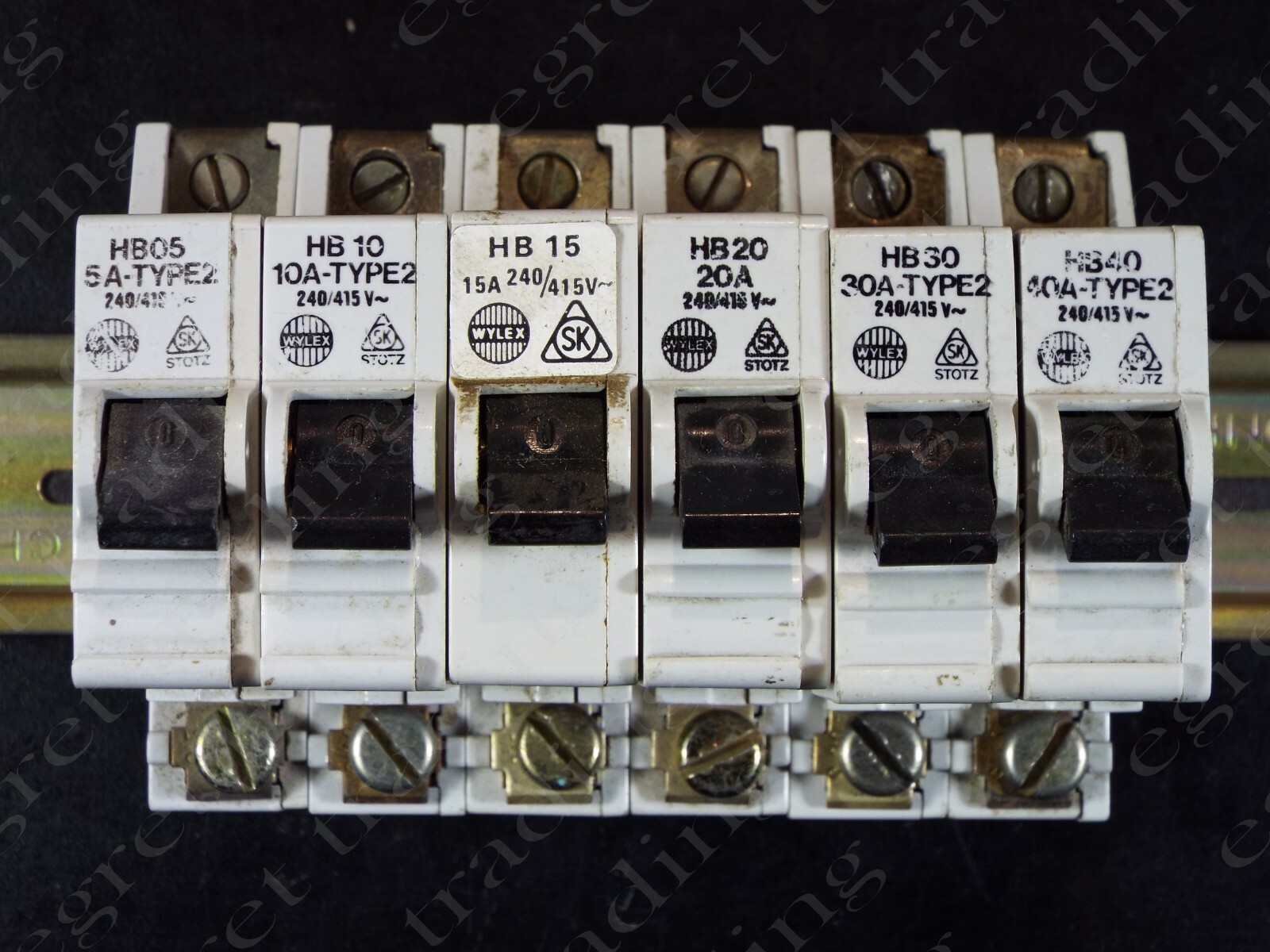 Wylex Stotz HB Type 2 single phase M9 MCB Miniature Circuit Breaker ...