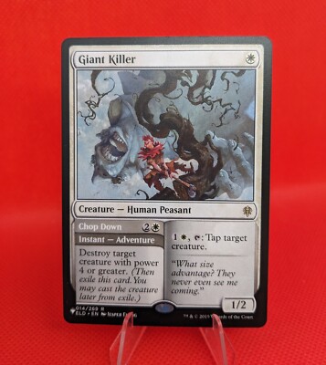 MTG Giant Killer / Chop Down NM Throne of Eldraine The List ...