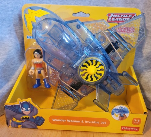 Fisher Price Imaginext Wonder Woman & Invisible Jet Plane Justice ...