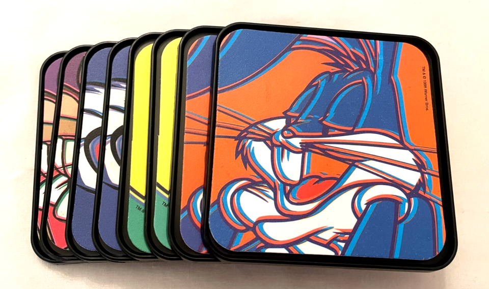 8 Coasters Looney Tunes Sylvester the Cat Twitty Bird Buzz Bunny ...
