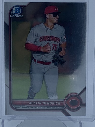2022 Bowman Chrome Prospect #BCP-33 Austin Hendrick - Cincinnati Reds ...